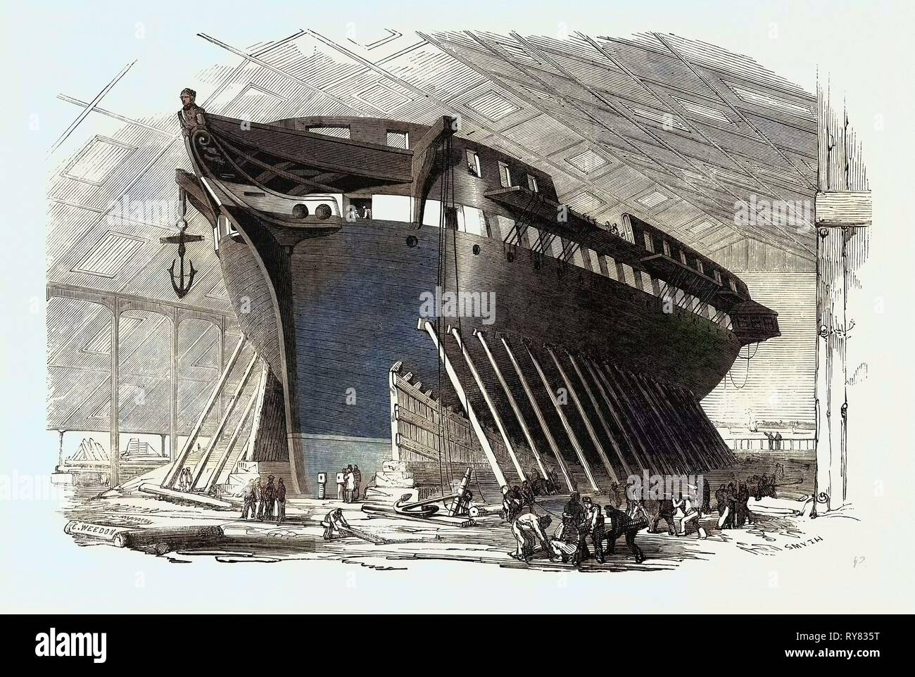 50 gun frigate hi-res stock photography and images - Alamy