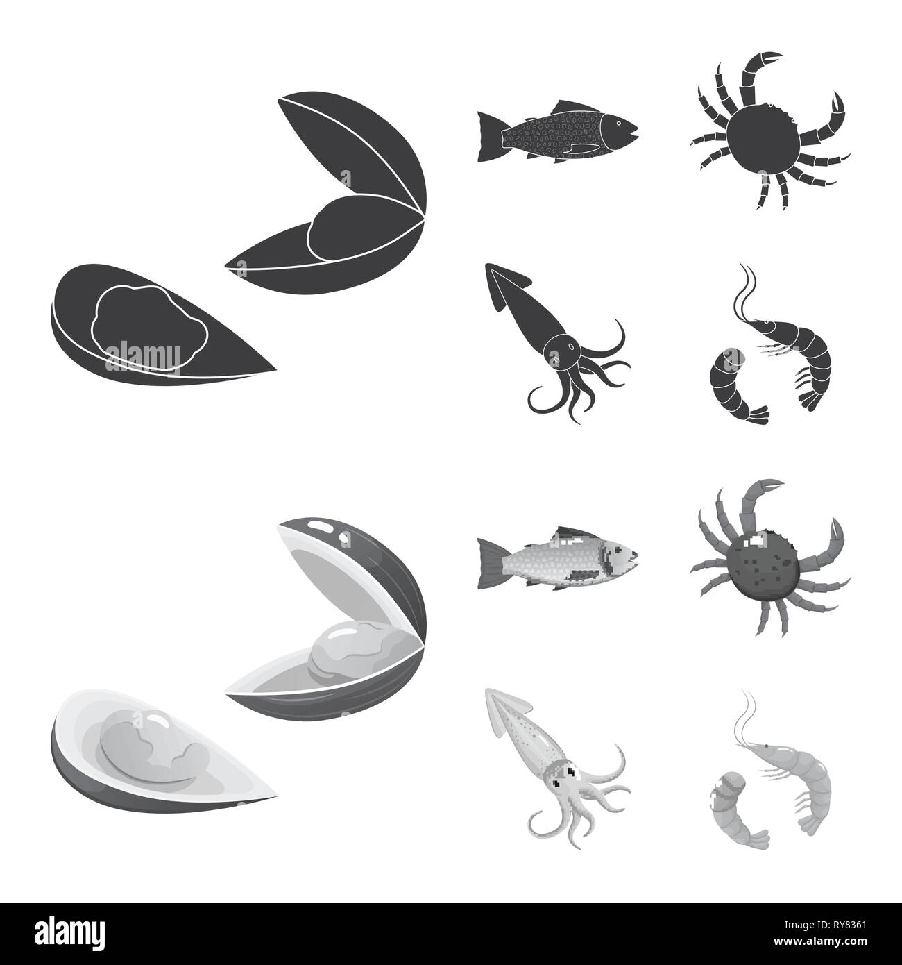 Clam shell giant Stock Vector Images - Alamy