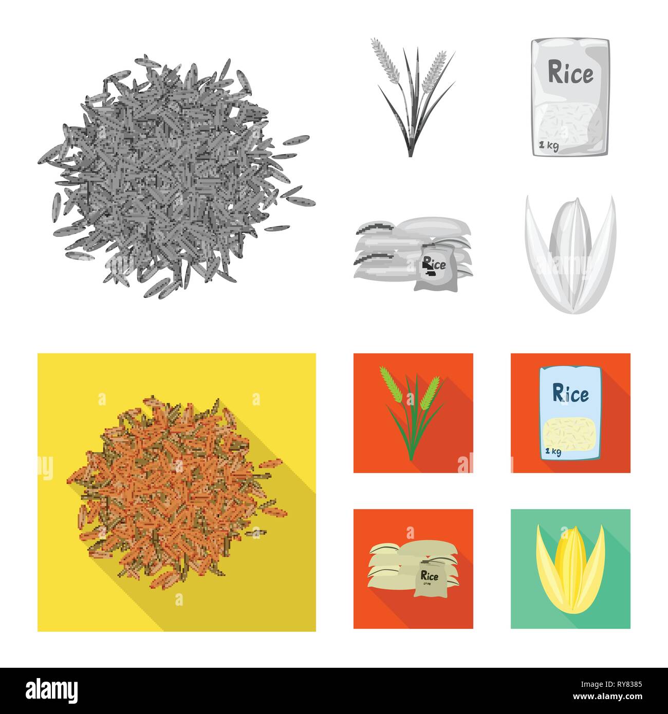 grain,packet,bag,rice,unpolished,leaf,white,seed,garden,wholesale ...