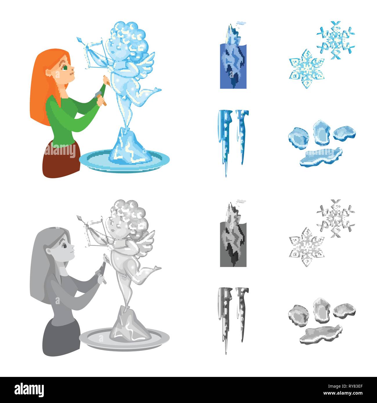 sculpture,iceberg,snowflake,icicle,splinters,ice,beautiful,Cupid ...