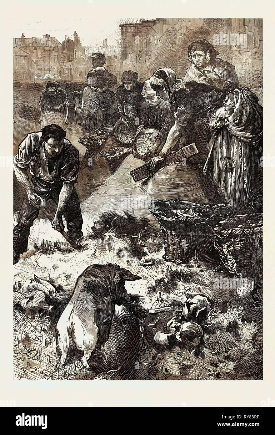 A London Dust Yard 1873 Stock Photo - Alamy