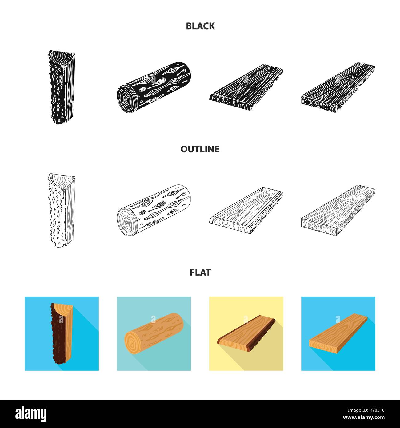 Deck plank timber piece Stock Vector Images - Alamy