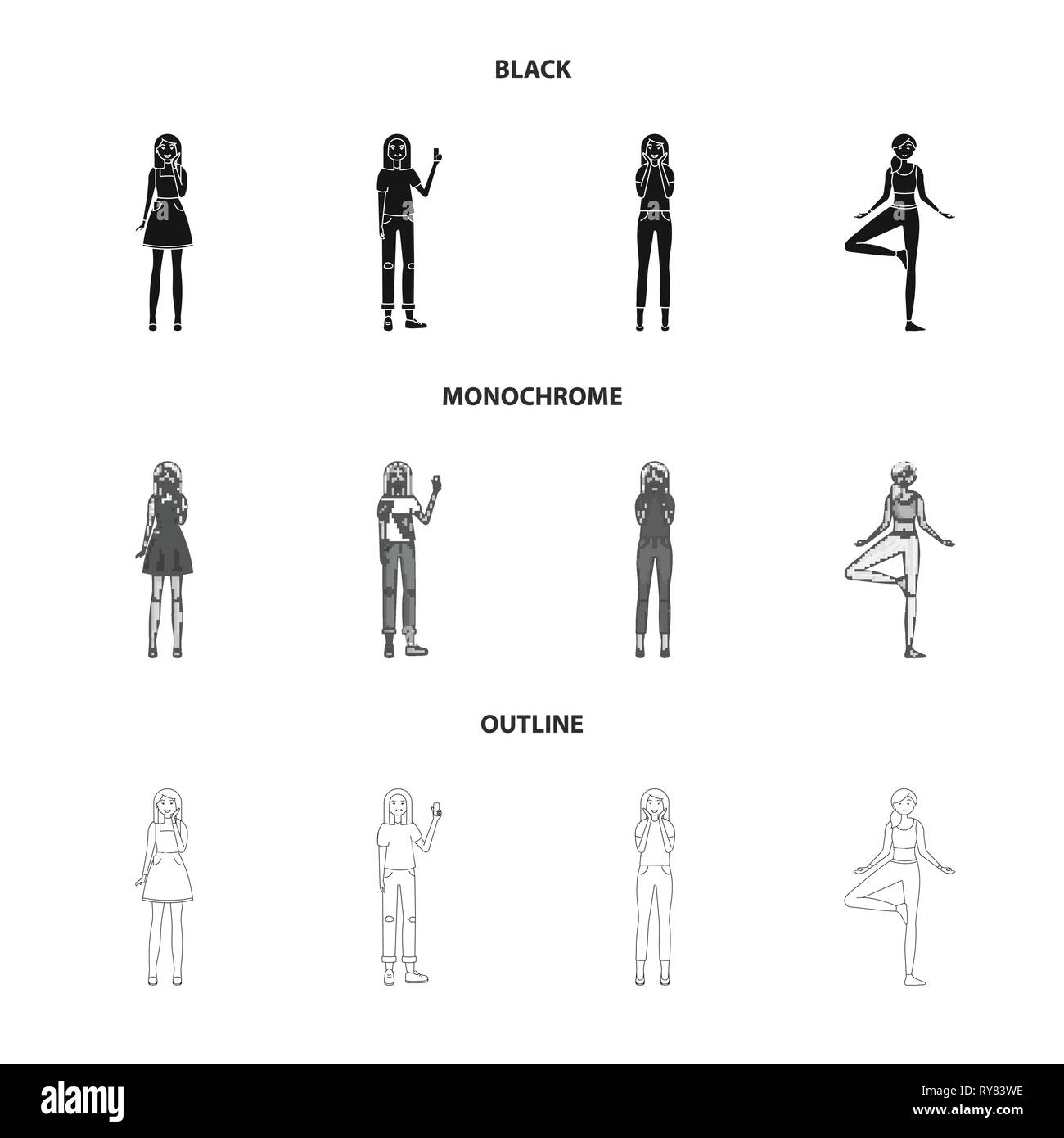 Red dress photo Stock Vector Images - Alamy