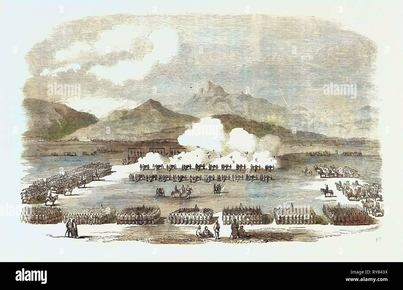 Execution of Mutineers at Peshawur: Blowing from the Guns Stock Photo ...