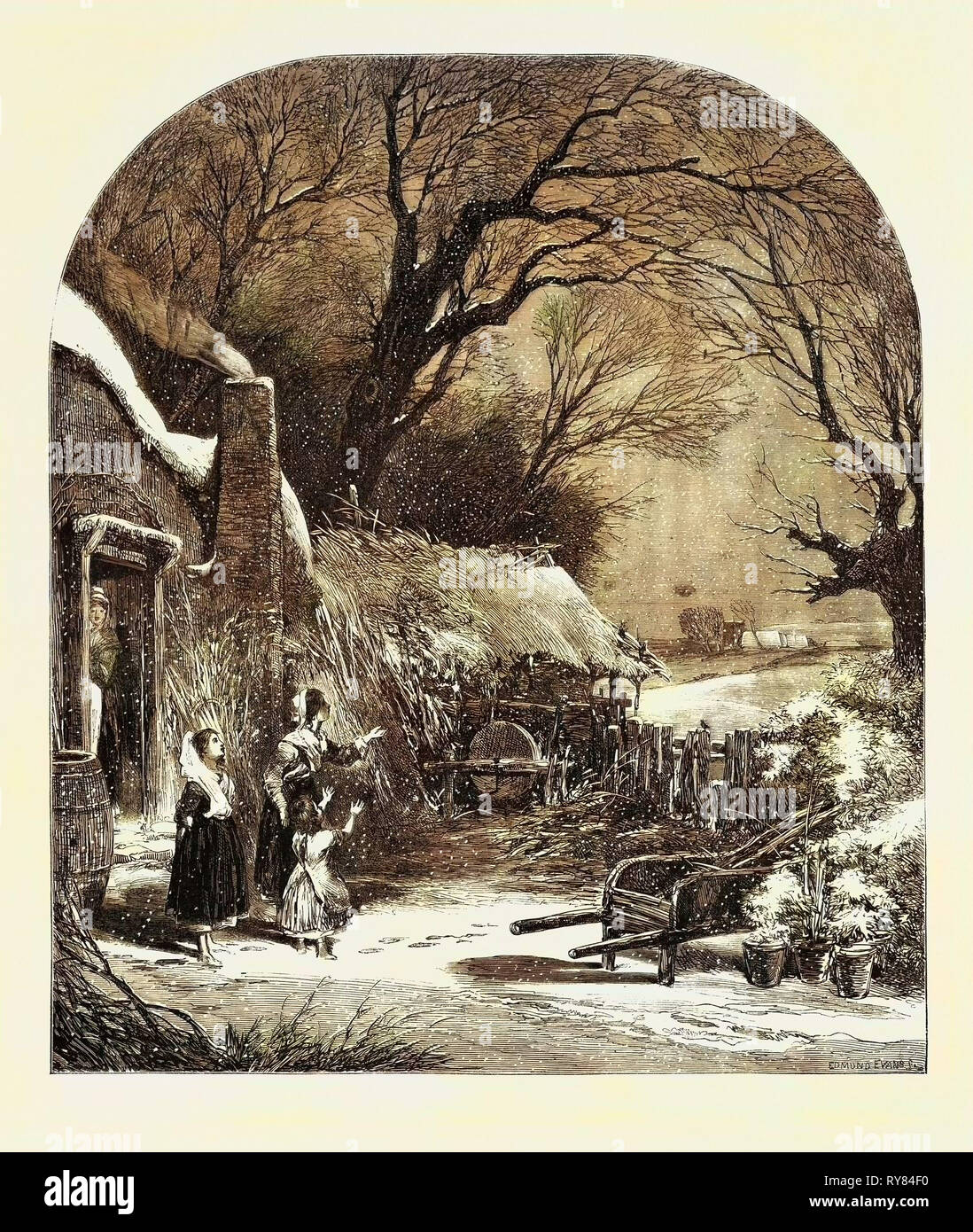 The First Fall of Snow Stock Photo - Alamy