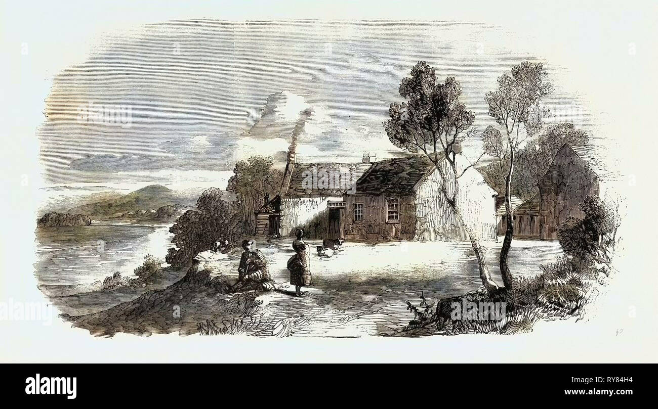 Burns' Farm at Ellisland on the River Nith Near Dumfries the Burns ...