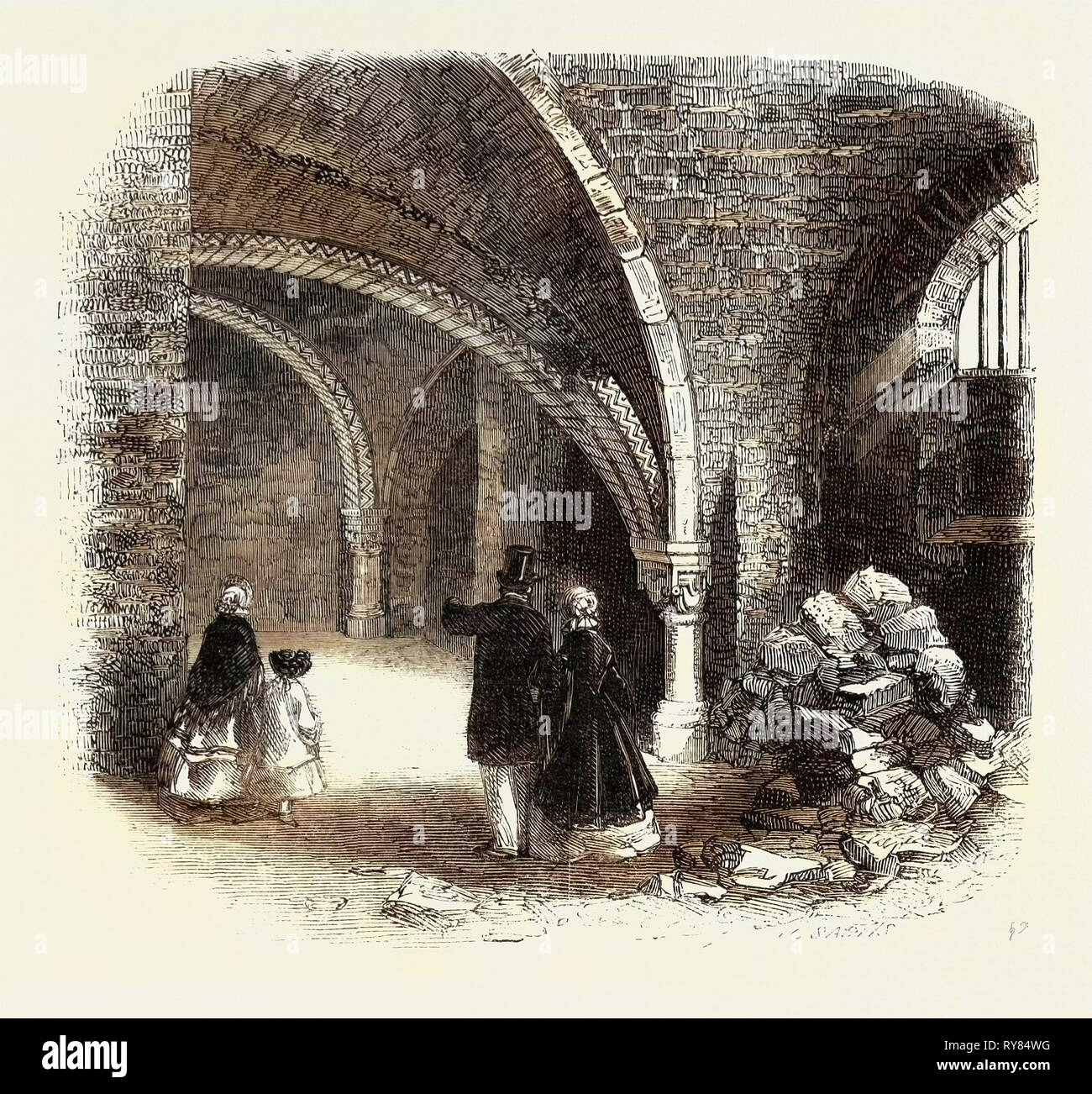 The Crypt Under Lambe's Chapel Monkwell Street London UK Stock Photo ...