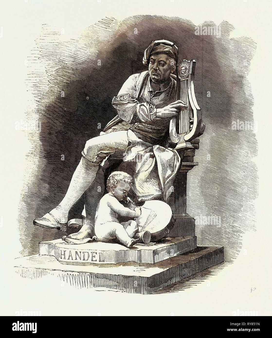 Händel monument hi-res stock photography and images - Alamy