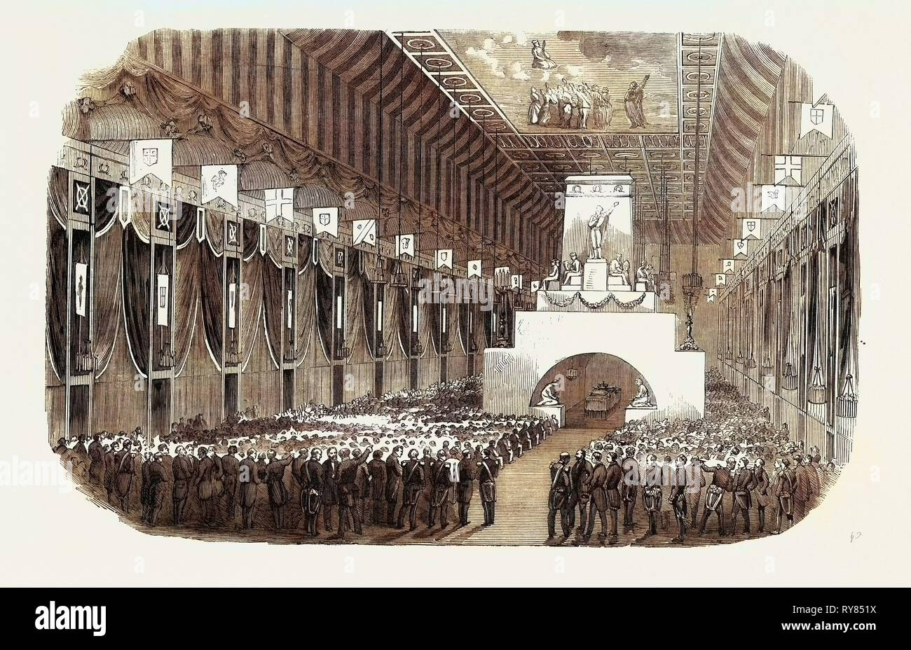 The Lying in State in the Church Santa Chiara Obsequies of the Late ...