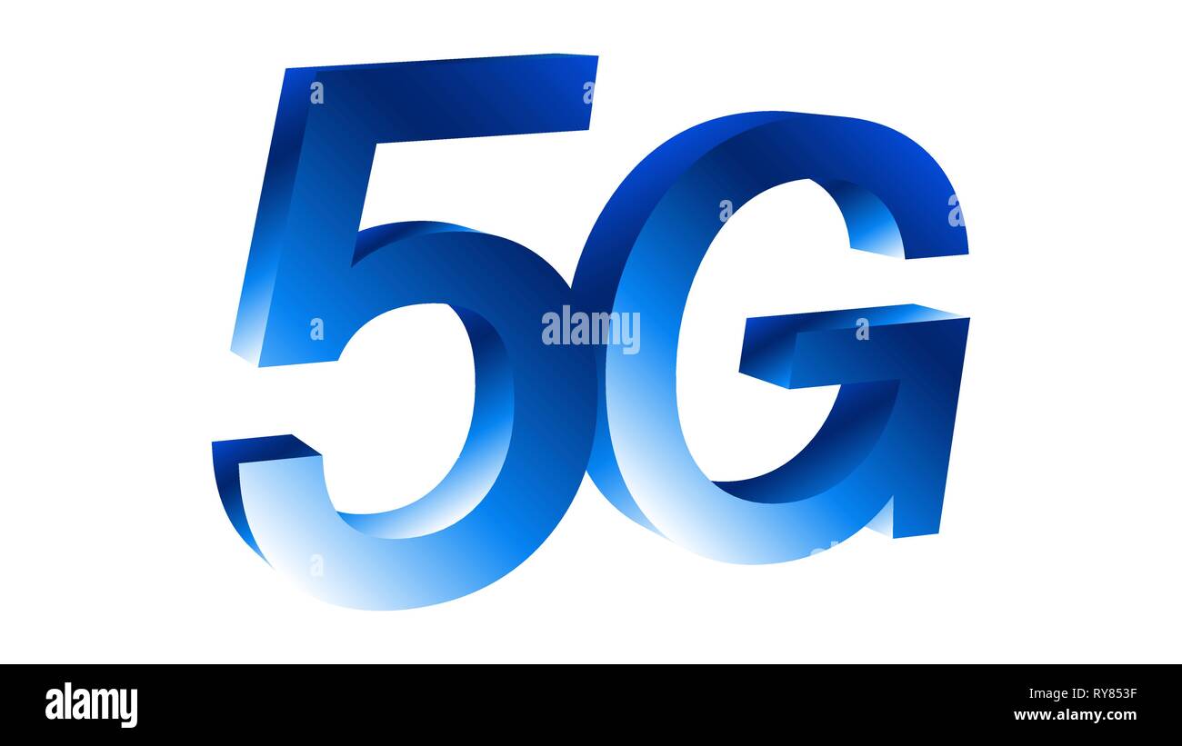 5G symbol vector 3d on white background Stock Vector Image & Art - Alamy
