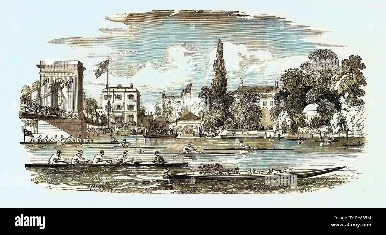 Hammersmith bridge 1851 hi-res stock photography and images - Alamy