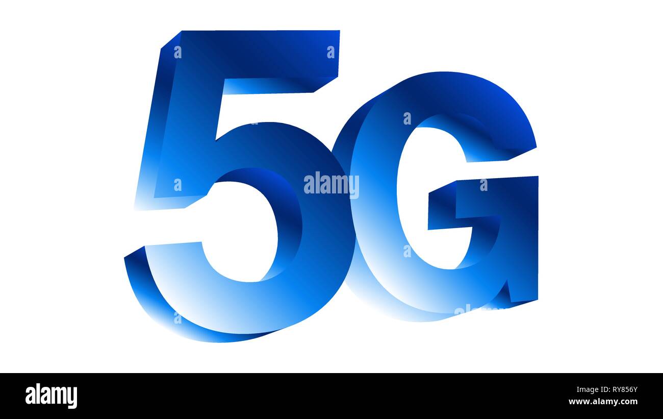 Future network 5g vector sign, white background Stock Vector Image ...