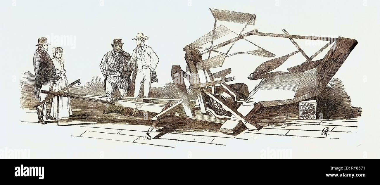 American Reaping Machine, the Great Exhibition Stock Photo - Alamy