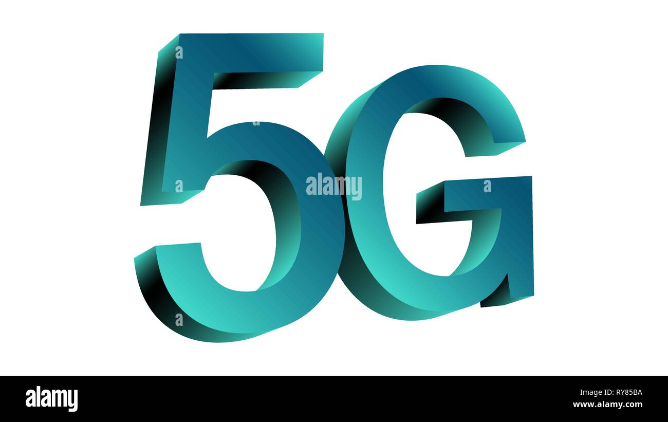 5th generation wireless network Cut Out Stock Images & Pictures - Alamy