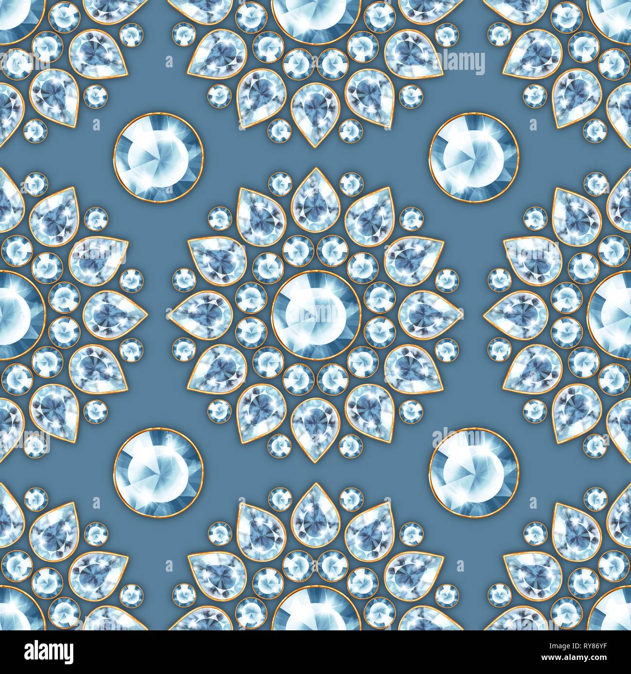 Decorative pattern with jewels hi-res stock photography and images - Alamy