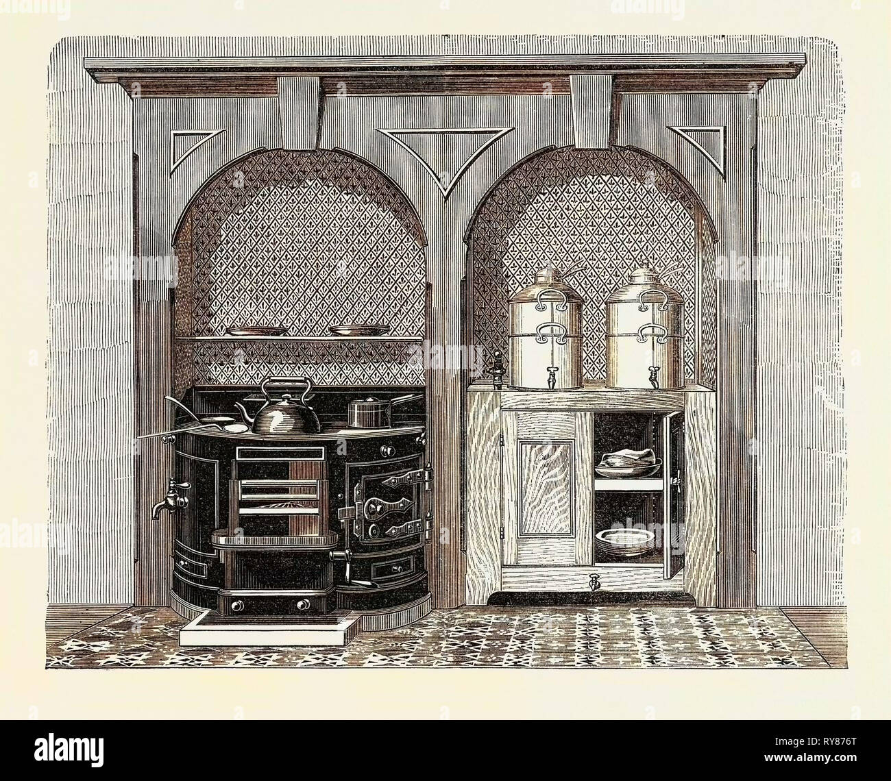 Victorian cooking stove hi-res stock photography and images - Alamy