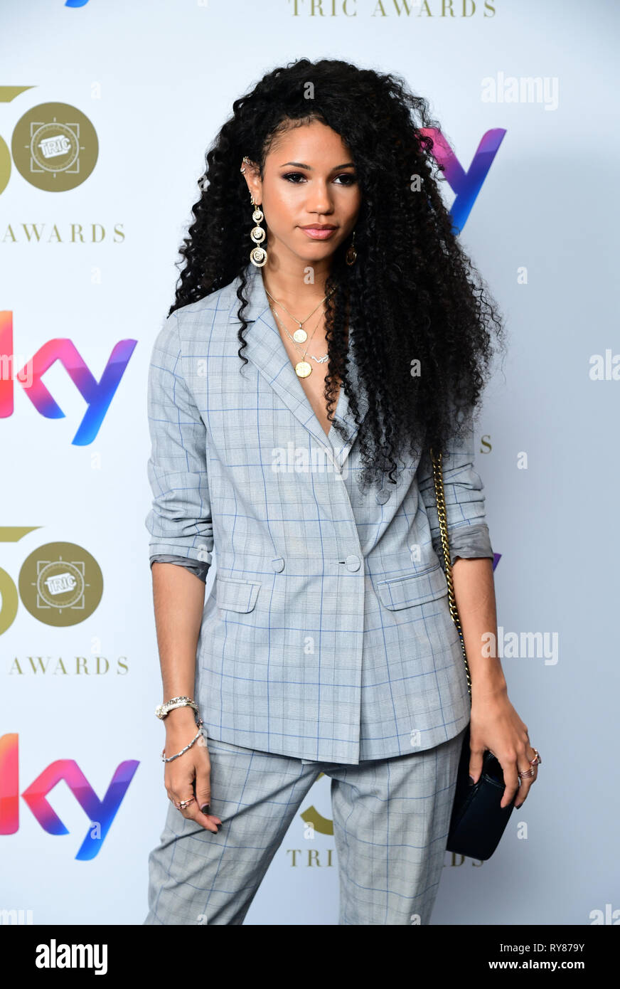 Vick Hope attending the TRIC Awards 2019 50th Birthday Celebration held ...