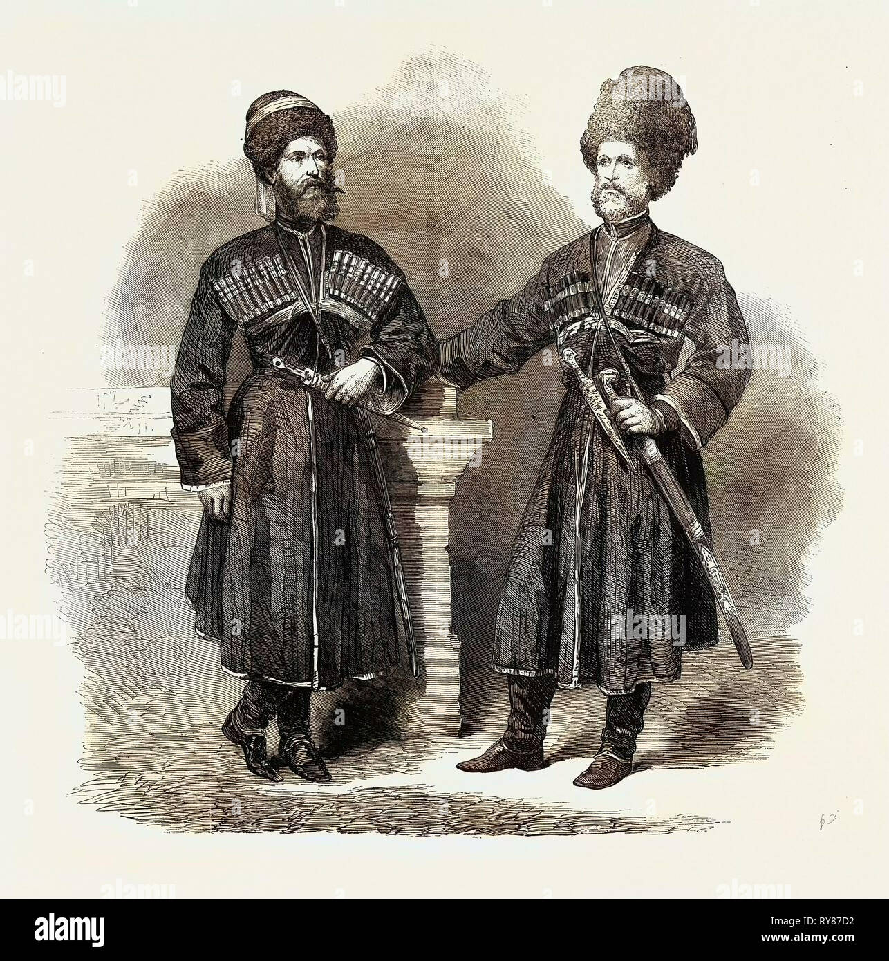 The Circassian Envoys to England Hadji Hassan Effendi (Left) Constan ...