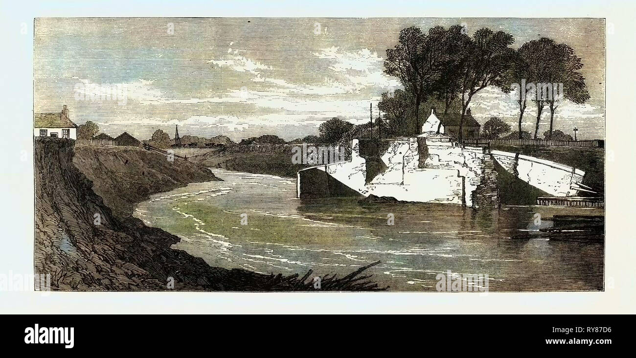 The Inundations in the Fens: The Blown Sluice at the Marshland Drain ...