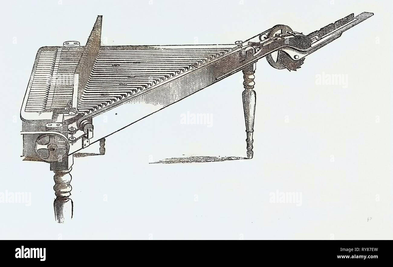 Type composing machine hi-res stock photography and images - Alamy