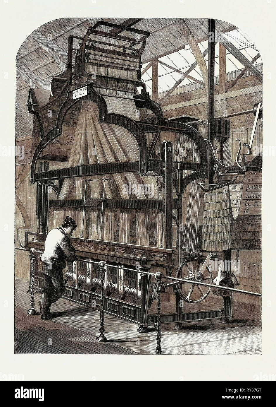 Jacquard loom hi-res stock photography and images - Alamy