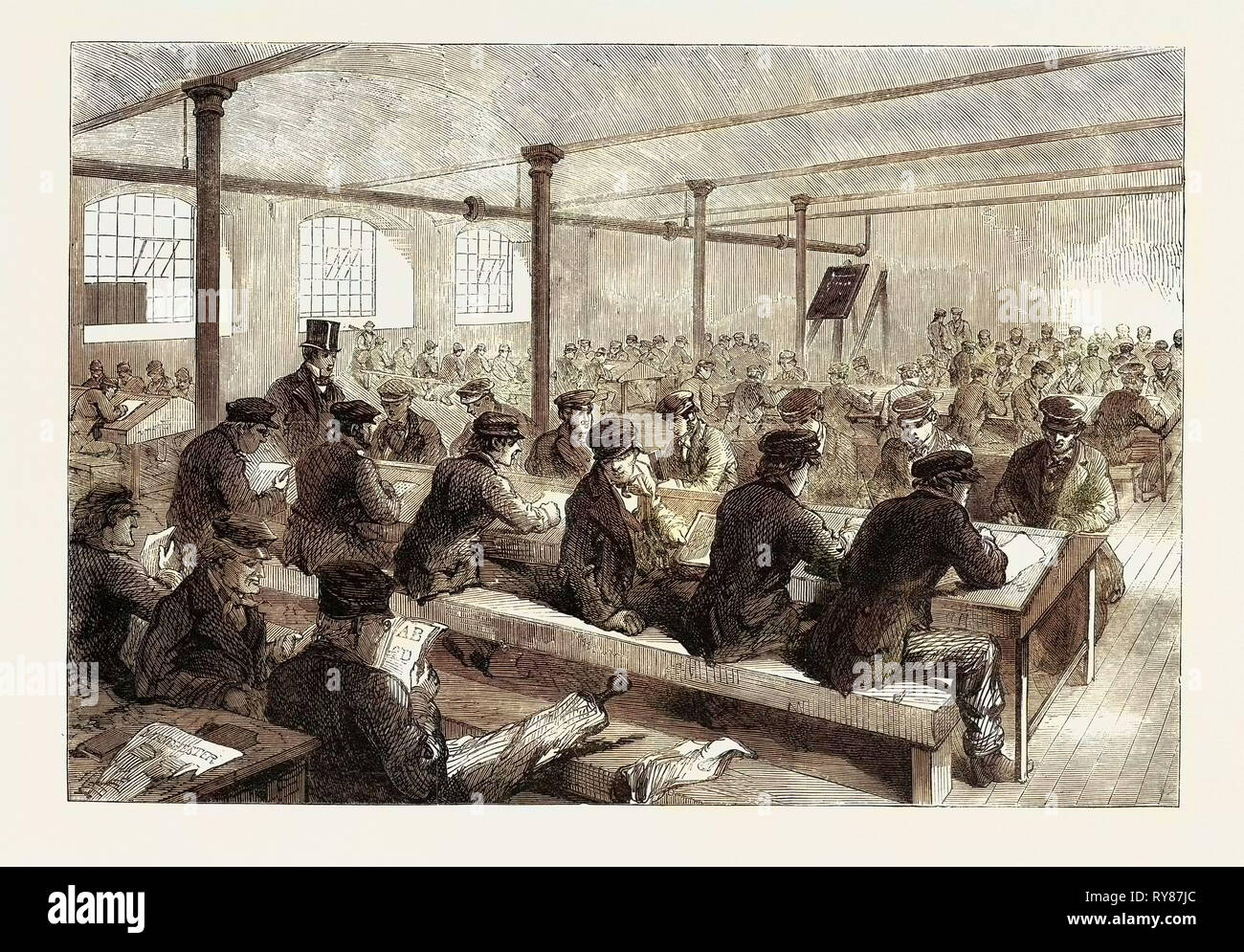 The Cotton Famine: School for Mill Operatives at Mr. Stirling's Mill ...