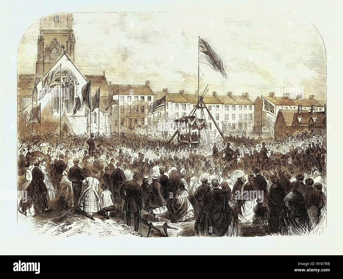 Lord Ravensworth Laying the Foundation Stone of the Newcastle Free ...