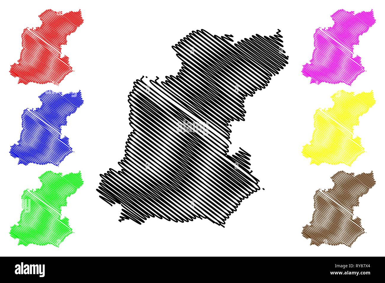 Roi Et Province (Kingdom of Thailand, Siam, Provinces of Thailand) map ...