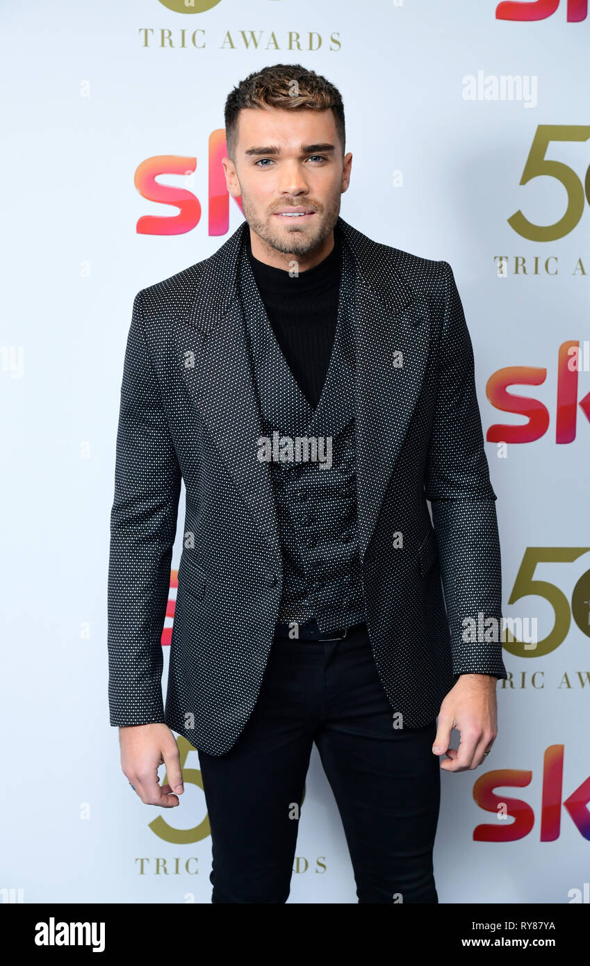 Josh Cuthbert attending the TRIC Awards 2019 50th Birthday Celebration ...