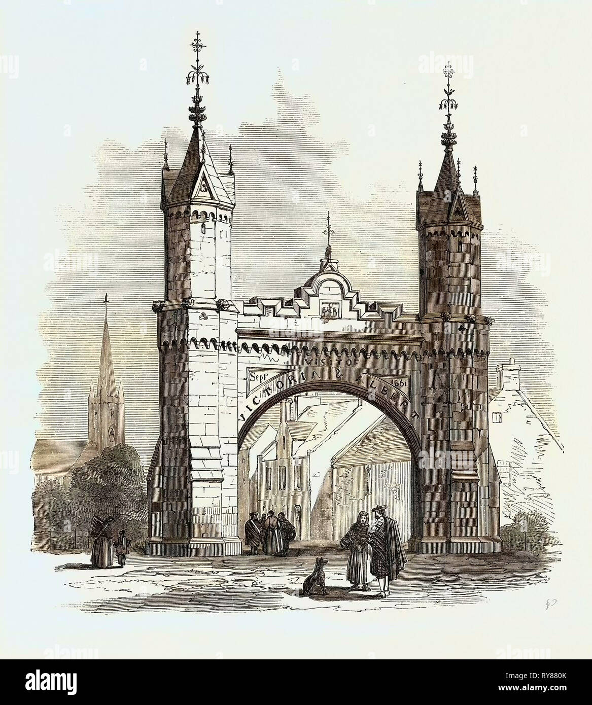 The Royal Memorial Arch at Fettercairn Kincardineshire Scotland UK 1866 ...