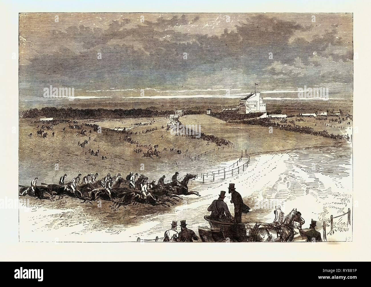 The Race for the City and Suburban Handicap at Epsom: Tattenham Corner ...