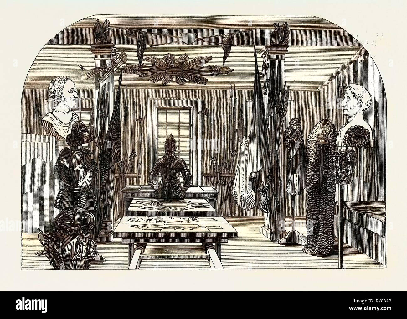 The Armoury of the United Service Institution Stock Photo - Alamy