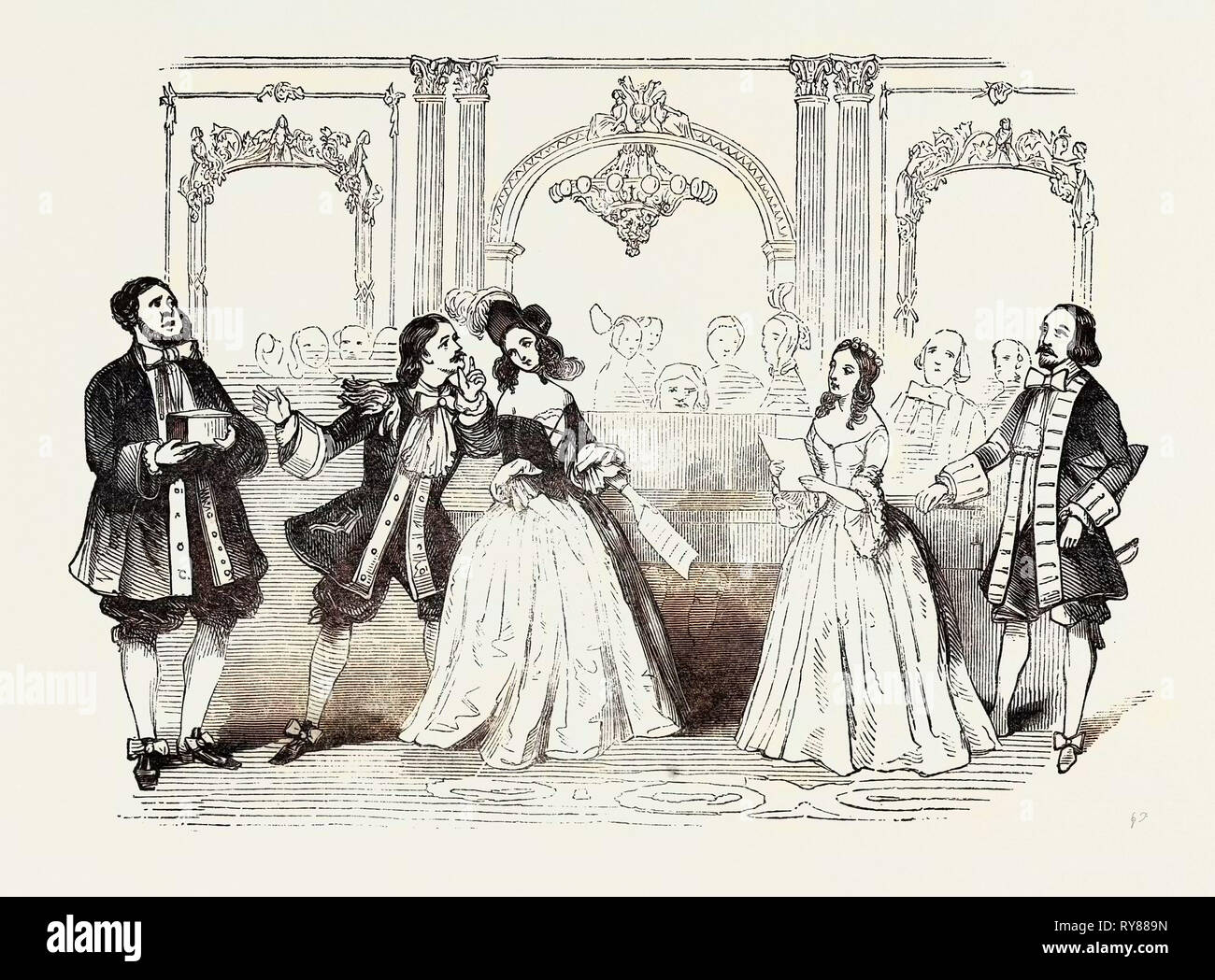 Scene from the Opera of 'the Crown Diamonds,' at the Princess' Theatre ...