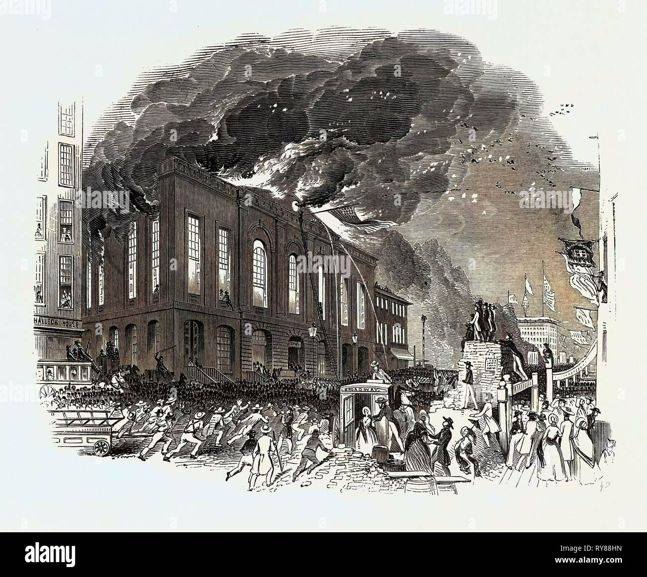 Burning of the washington hotel hi-res stock photography and images - Alamy