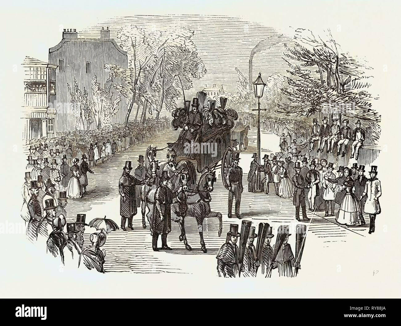 Victorian funeral procession hi-res stock photography and images - Alamy