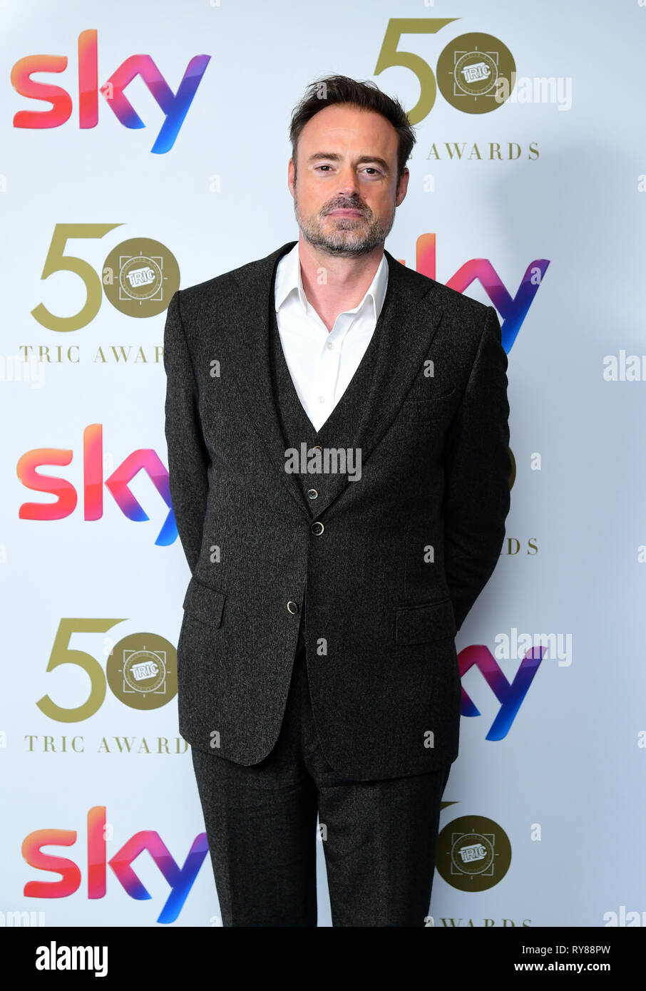 Jamie Theakston attending the TRIC Awards 2019 50th Birthday ...