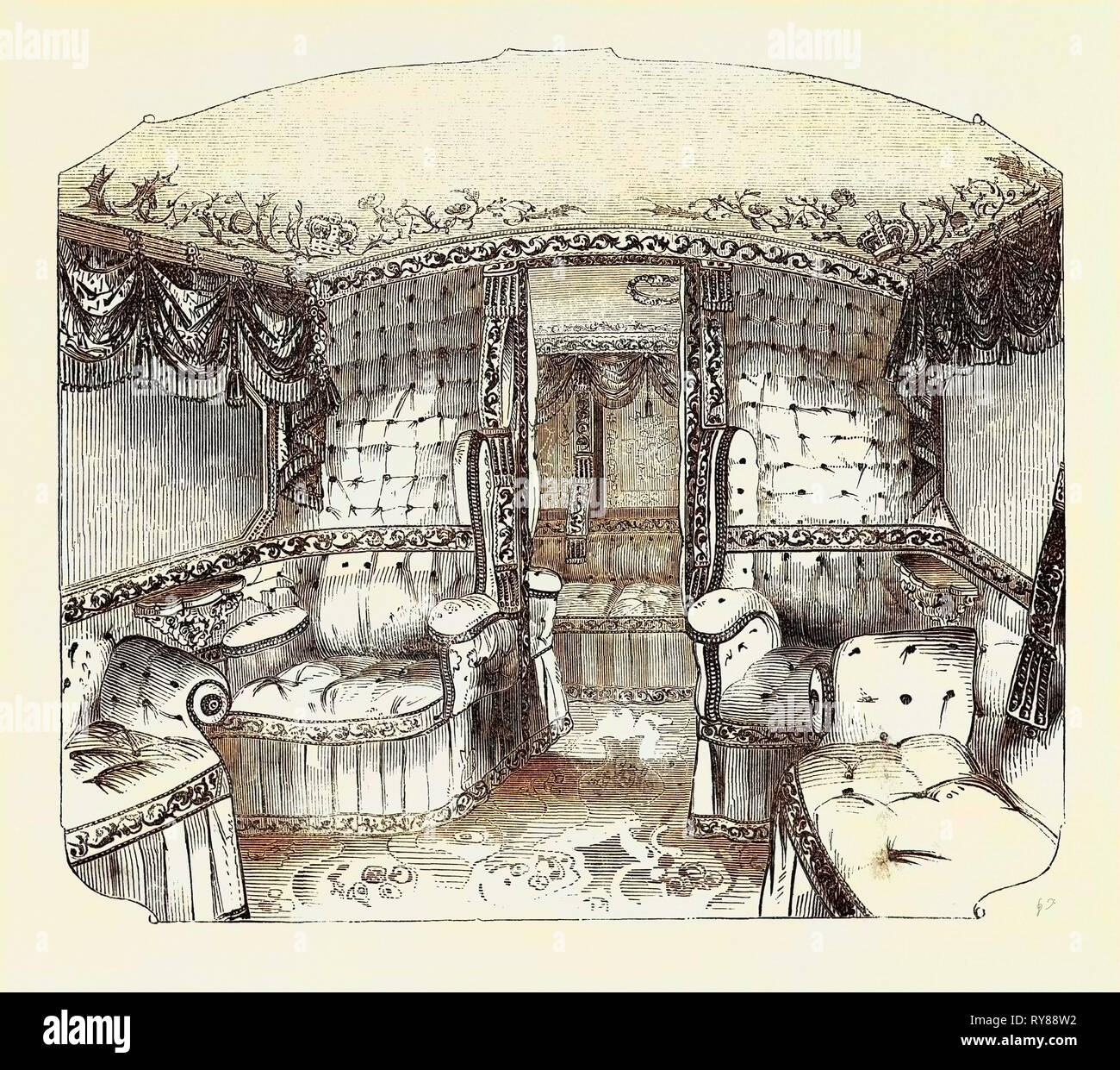 Victorian railway carriage interior hi-res stock photography and images ...