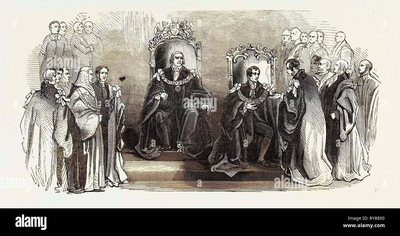 Ceremony of Inducting the New Lord Mayor Into His Office Stock Photo ...