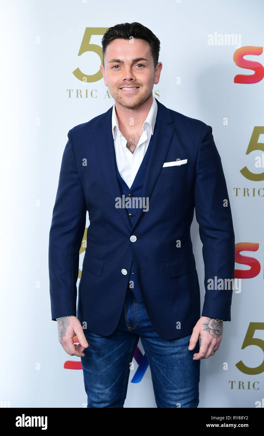 Ray Quinn attending the TRIC Awards 2019 50th Birthday Celebration held ...