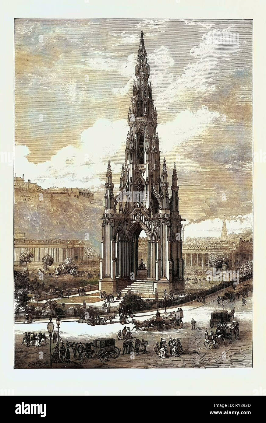 Scott edinburgh monument hi-res stock photography and images - Alamy