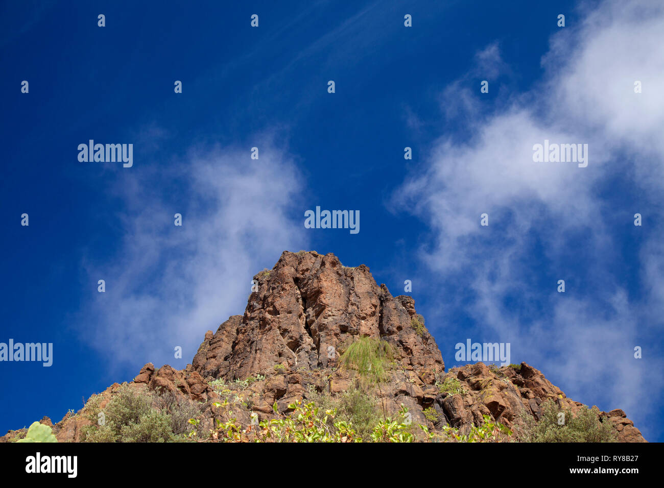 Gran Canaria, February, landscape around Temisas hamlet in Aguimes ...