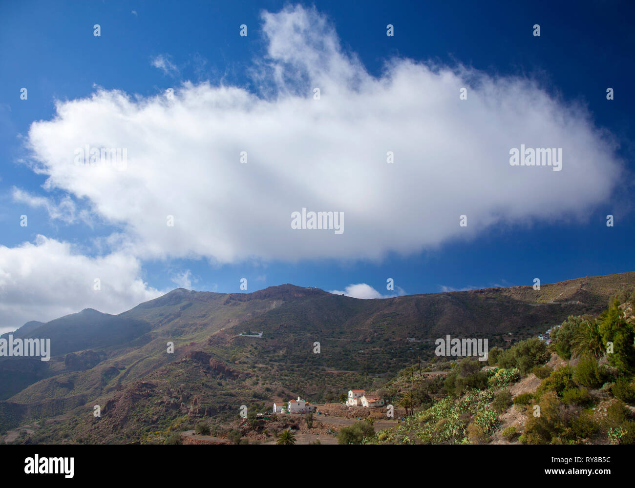 Gran Canaria, February, landscape around Temisas hamlet in Aguimes ...