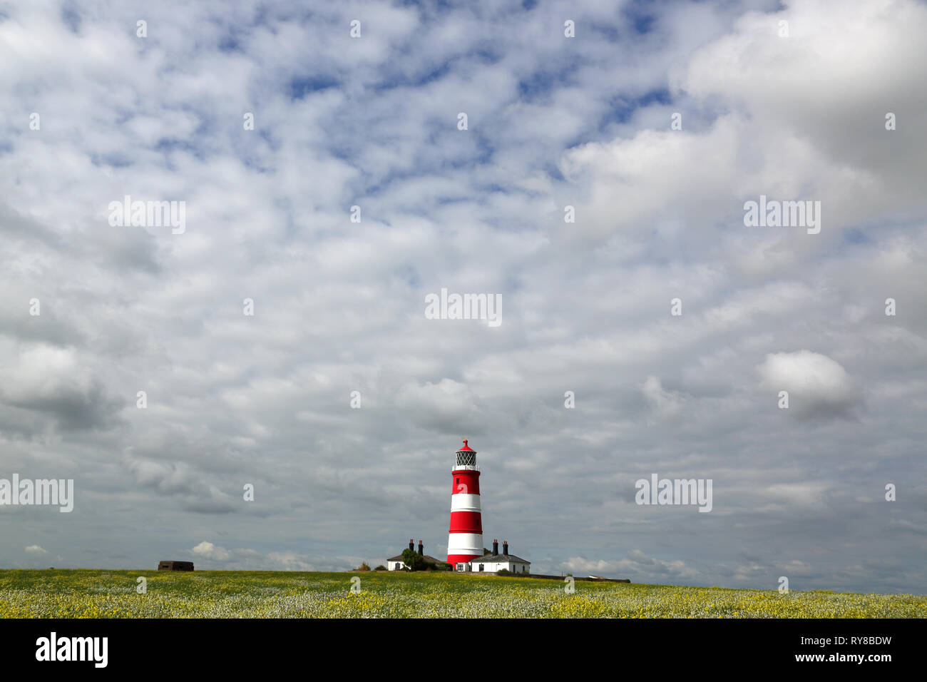 happisburgh lighthouse on the norfolk coast Stock Photo - Alamy