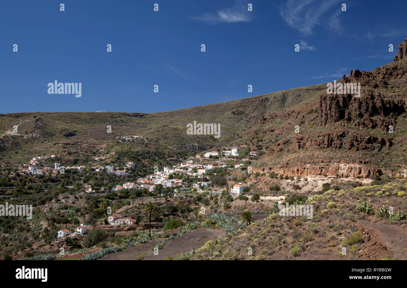 Gran Canaria, February, landscape around Temisas hamlet in Aguimes ...