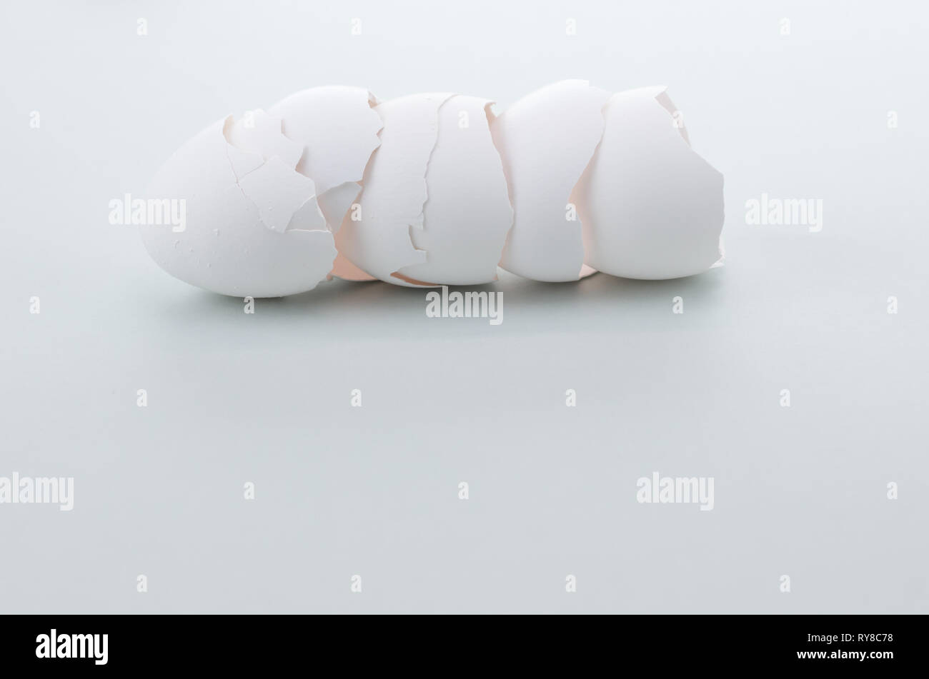 white empty broken egg shells Stock Photo - Alamy