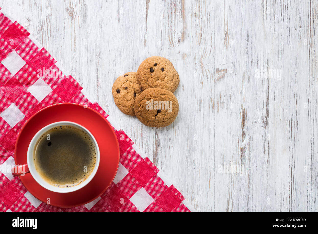 Cup of refreshing coffee Stock Photo - Alamy
