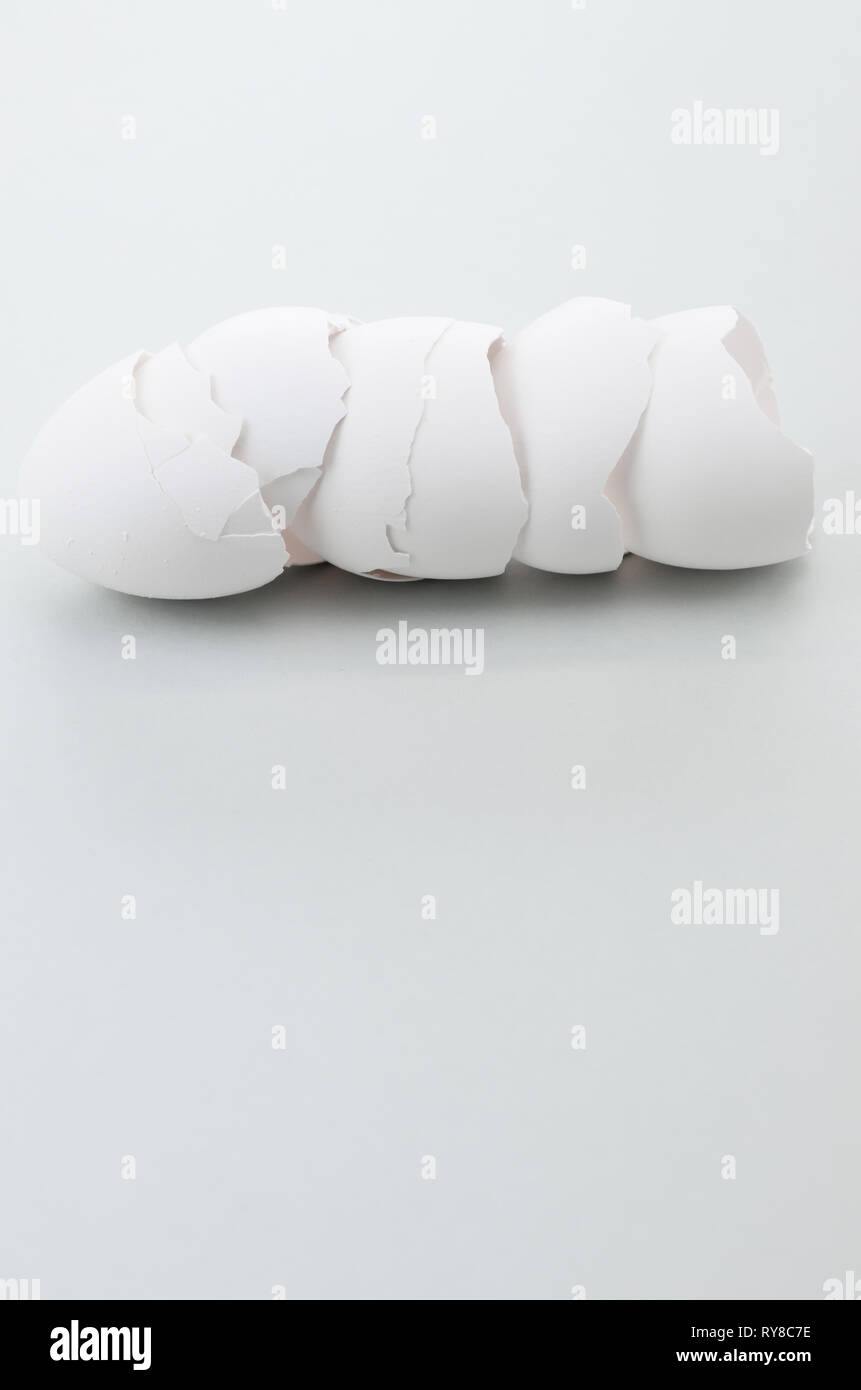 white empty broken egg shells Stock Photo - Alamy
