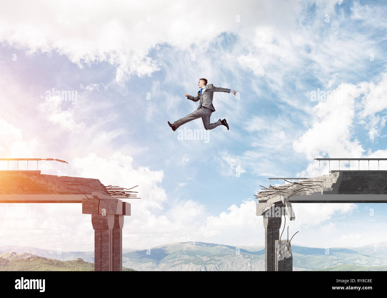 Problems and difficulties overcoming concept Stock Photo - Alamy