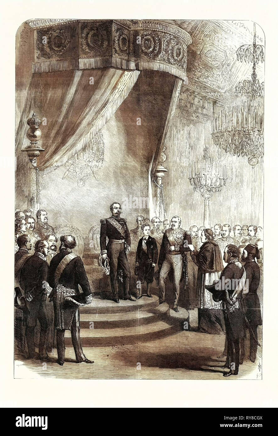 New Year's Day at the Tuileries: The Papal Nuncio Congratulating the ...