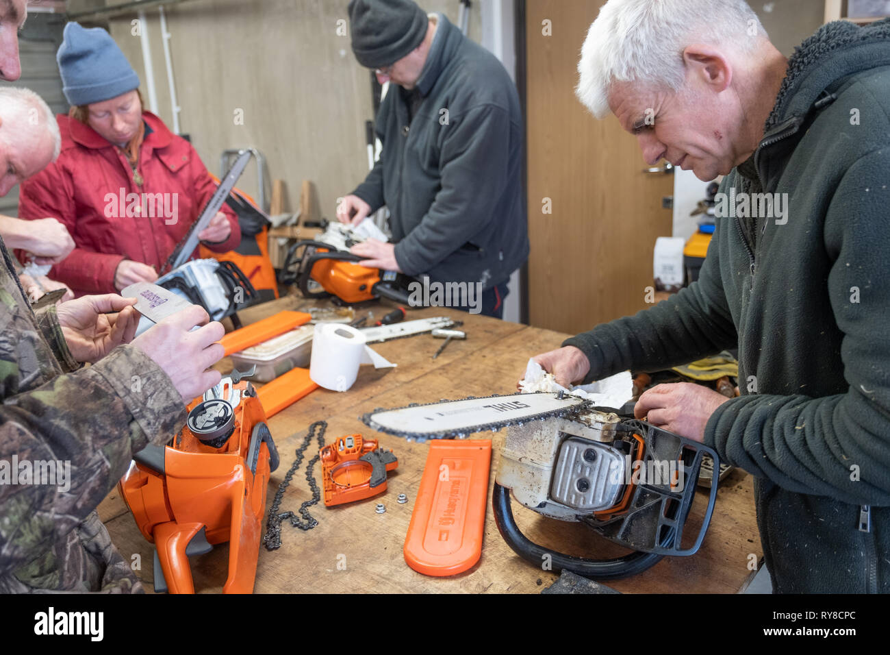 Forestry Skills Education: People taking part in a one-day training ...